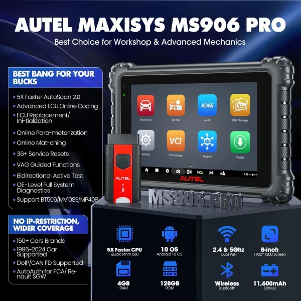 Autel MaxiSYS MS906 Pro Price in Pakistan - Auto Scan Tool - Automax ...